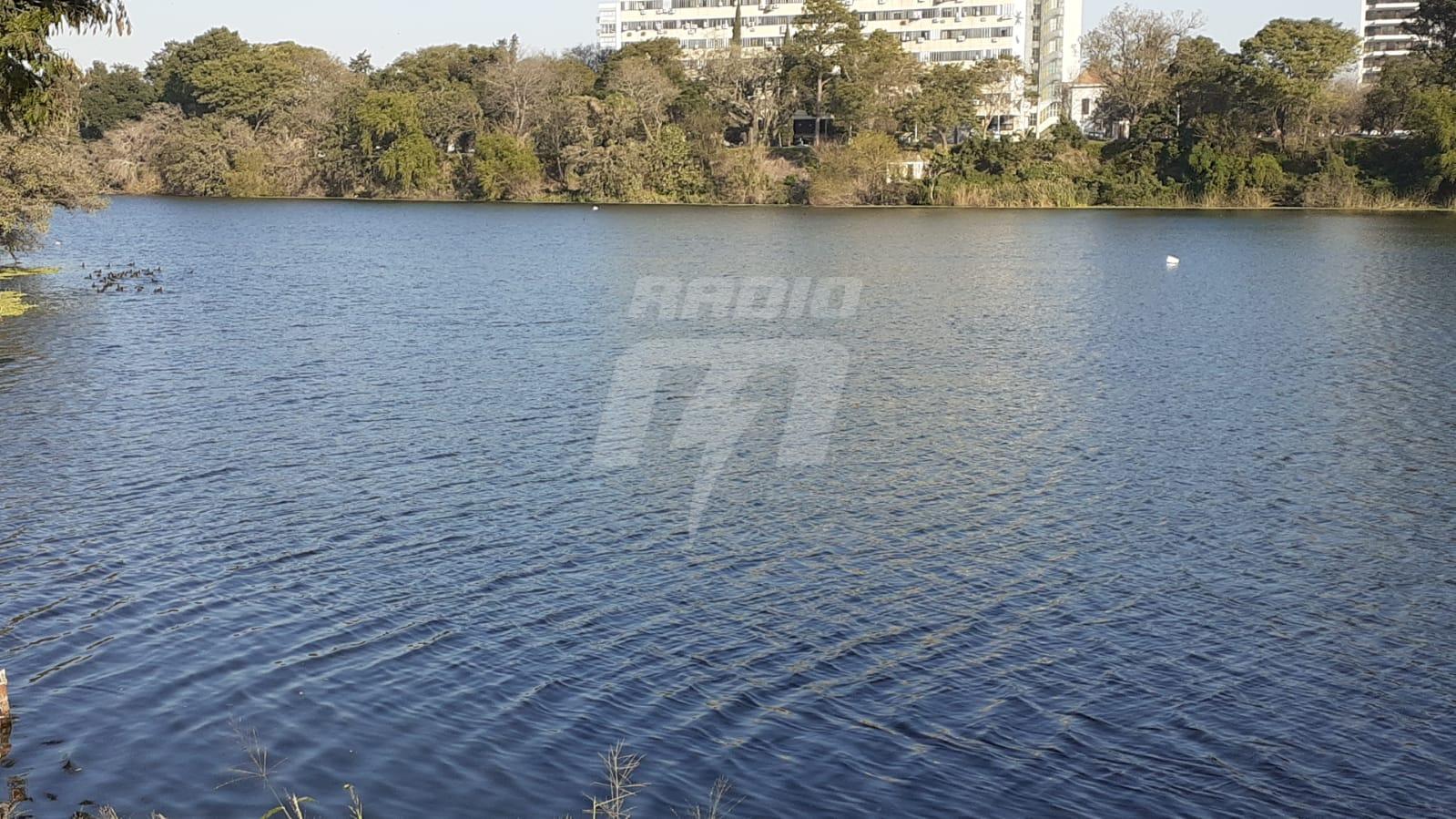 Comenzó el operativo de limpieza en el lago del Parque del Sur